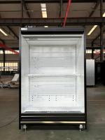 China GAEA125M Commercial LED Light Upright Air Curtain Display Chiller Open Showcase for Fruit and Vegetable Environmental Friendly Fridge for sale