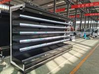 China GAEA375M Vertical Open Display Cooler Fruit Vegetable Open Chiller Upright Commercial Fridge Supermarket Refrigerator for sale