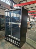 China GAEAECO125S Supermarket Energy-Saving Upright Glass Door Display Cabinet Chiller Refrigerator Fridge for sale