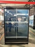 China GAEAECO125S Supermarket Energy-Saving Upright Glass Door Display Cabinet Chiller Refrigerator Fridge for sale