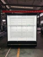 China GAEAECO1875M Supermarket Showcase Refrigerators Flower Dairy Fresh Keeper Upright Display Beverage Cooler Freezer with Glass Doors for sale