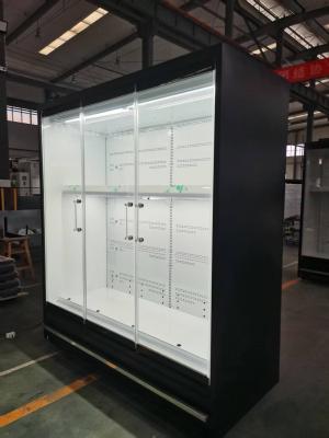 China GAEAECO1875M Supermarket Showcase Refrigerators Flower Dairy Fresh Keeper Upright Display Beverage Cooler Freezer with Glass Doors for sale
