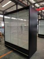 China GAEAECO1875M Supermarket Showcase Refrigerators Flower Dairy Fresh Keeper Upright Display Beverage Cooler Freezer with Glass Doors for sale