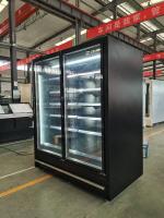 China CRONUS156X Remote Type Supermarket Double Door Vertical Multi-Layer Beverage Refrigeration Cabinet Freshness Display Cabinet for sale