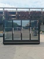 China Supermarket Remote Glass Door Refrigeration Equipment Frozen Food Ice Cream Display Freezer for sale