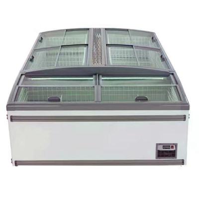 China OCEANUS Series Static Cooling Freezer Display Case with Low-E Sliding Top for sale