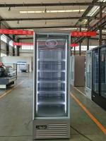 China Single Glass Door Upright Fridge Commercial Display Refrigerator for Supermarket for sale
