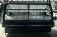 China 1875MM Supermarket Deli‑meat Counter with Bumper Pipe & Optional Back Storage Cabinet for sale