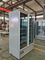 China Double Glass Door Refrigerator Commercial Upright Display Fridge for Retail for sale