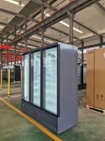 China 3 Door Display Fridge Commercial Upright Glass Door Refrigerator for Supermarket with Inner Lights for sale