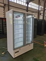 China 2 Door Upright Freezer Commercial Glass Door Display Freezer for Supermarket Plug-in R290 for sale