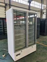 China 2 Door Upright Freezer Commercial Glass Door Display Freezer for Supermarket Plug-in R290 for sale