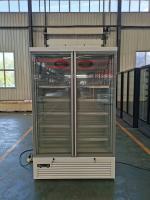 China 2 Door Upright Freezer Commercial Glass Door Display Freezer for Supermarket Plug-in R290 for sale
