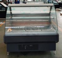 China 1300MM Small Supermarket Meat Deli Display Counter with Stainless Liner & Digital Control for sale