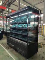 China SMART187S Supermarket Showcase With Vegetable Shelf Refrigerator Plug-in Type Upright Chiller Vegetables Fruit Display Cabinet for sale