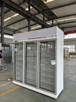 China 3 Door Display Fridge Commercial Merchandiser Refrigerator for Supermarket Fan Cooling for sale