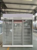 China 3 Door Display Fridge Commercial Merchandiser Refrigerator for Supermarket Fan Cooling for sale