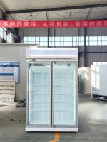 China Double Glass Door Freezer Commercial Display Freezer with Inner Led Lights for Supermarket for sale