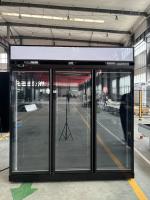 China 3 Door Upright Display Freezer for Supermarket Frozen Food Merchandising for sale