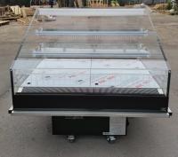 China 125M R290 Eco‑Friendly Sloped Island Cooler, Multi‑Tier Supermarket Fresh Food Showcase for sale