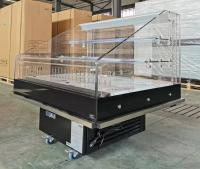 China 125M R290 Eco‑Friendly Sloped Island Cooler, Multi‑Tier Supermarket Fresh Food Showcase for sale