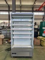 China Custom Color Plug-in Convenience Open Front Refrigerated Merchandiser with Adjustable Multi-tier Shelving for sale
