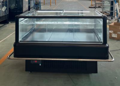 China 150P Switchable Chiller‑Freezer Island Cabinet, Compact Plug‑in Commercial Display Freezer for sale