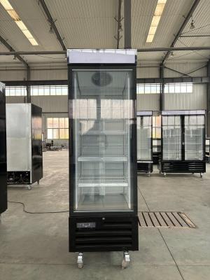 China 115V 60Hz Variable Frequency Single Glass Door Commercial Display Freezer for Supermarket Retail for sale