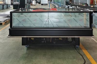 China 200P R290 Self‑Contained Island Showcase, Hot‑Gas Defrost For Supermarket Display Freezer for sale