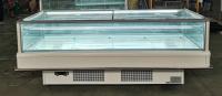 China 250P Plug‑in Switchable Chiller‑Freezer Island Unit With Ultra‑High‑View Showcase For Big Supermarket for sale