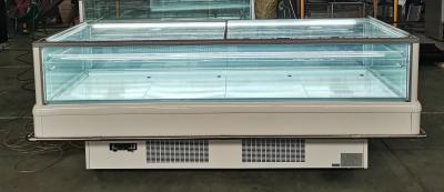 China 250P Plug‑in Switchable Chiller‑Freezer Island Unit With Ultra‑High‑View Showcase For Big Supermarket for sale