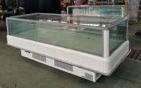 China 250P Plug‑in Switchable Chiller‑Freezer Island Unit With Ultra‑High‑View Showcase For Big Supermarket for sale