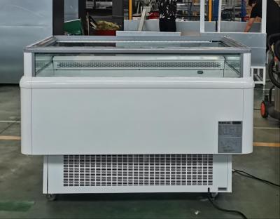 China 1440mm Plug‑in Auto‑defrost Horizontal Commercial Display Island for sale