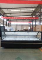 China 2900mm Self-contained Compressor Meat Showcase Refrigerator Straight Glass Serve Over Display Chiller for sale