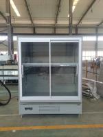 China ELF150MGRS  Vertical Double Sliding Glass Door Low Energy Consumption Air Cooling Fruit Beverage Vegetable Display Refrigerator for sale