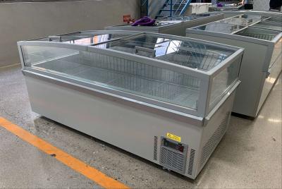 China 1900mm Combined End‑Unit Freezer With Low‑E Sliding Door Plug‑in Display Cabinet for sale