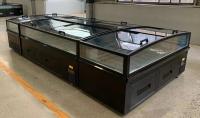 China 2100MM R290 Static‑Cooling Island Freezer For Large Retail Frozen‑Food Display for sale