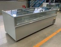 China 2500MM Extra‑Large‑Capacity Low‑E Sliding‑Door Island Freezer Hypermarket Plug‑in Display for sale