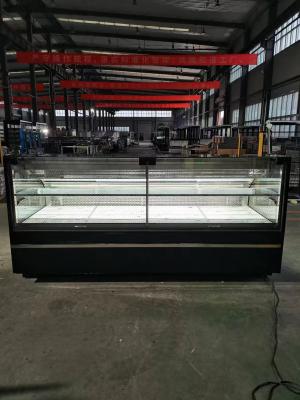 China 2560mm Serve Over Counter Straight Glass Static Cooling Supermarket Refrigeration Equipment PHEA250RDP for sale