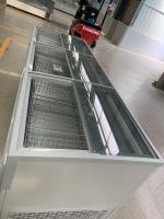 China 2500MM Extra‑Large‑Capacity Low‑E Sliding‑Door Island Freezer Hypermarket Plug‑in Display for sale