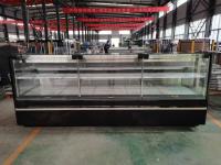 China 2960mm Meat Showcase Refrigerator Straight Glass Static Cooling Deli Counter Inner Lights PEHA290RDP for sale
