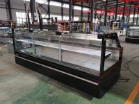 China 2960mm Meat Showcase Refrigerator Straight Glass Static Cooling Deli Counter Inner Lights PEHA290RDP for sale