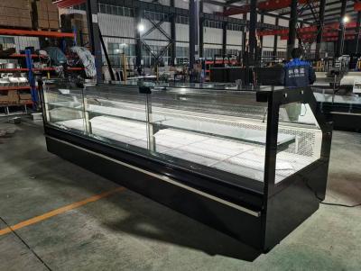 China 3810mm SUS304 Serve Over Display Chiller Straight Glass Commercial Deli Counter PEHA375RDP for sale