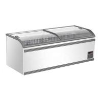 China 2100mm Standard Island Freezer Auto‑Defrost Frozen‑Food Merchandising Equipment for sale