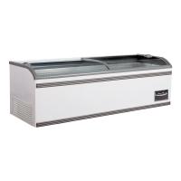 China 2500mm Long Island Freezer Auto‑Defrost Cabinet For Bulk Frozen‑Goods Merchandising for sale