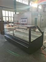 China 2560mm Serve Over Counter Display Fridge Straight Glass Cold Plate Deli Case Inner Lights PHEA250RDPS for sale