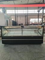 China 2560mm Serve Over Counter Display Fridge Straight Glass Cold Plate Deli Case Inner Lights PHEA250RDPS for sale