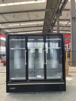 China ELF187MGF Energy Saving Display Refrigerator Double Glass Cold Door Ice Cream Freezer Beverage Cooler for sale