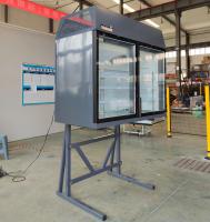 China 2‑Door Mode‑Switchable Cabinet 3 Layers Shelf Plug‑in Commercial Display Freezer‑Chiller for sale