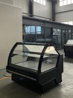 China 1250mm Commercial Deli Display Fridge Curved Glass Plug-In Serve Over Counter THEA125CP for sale